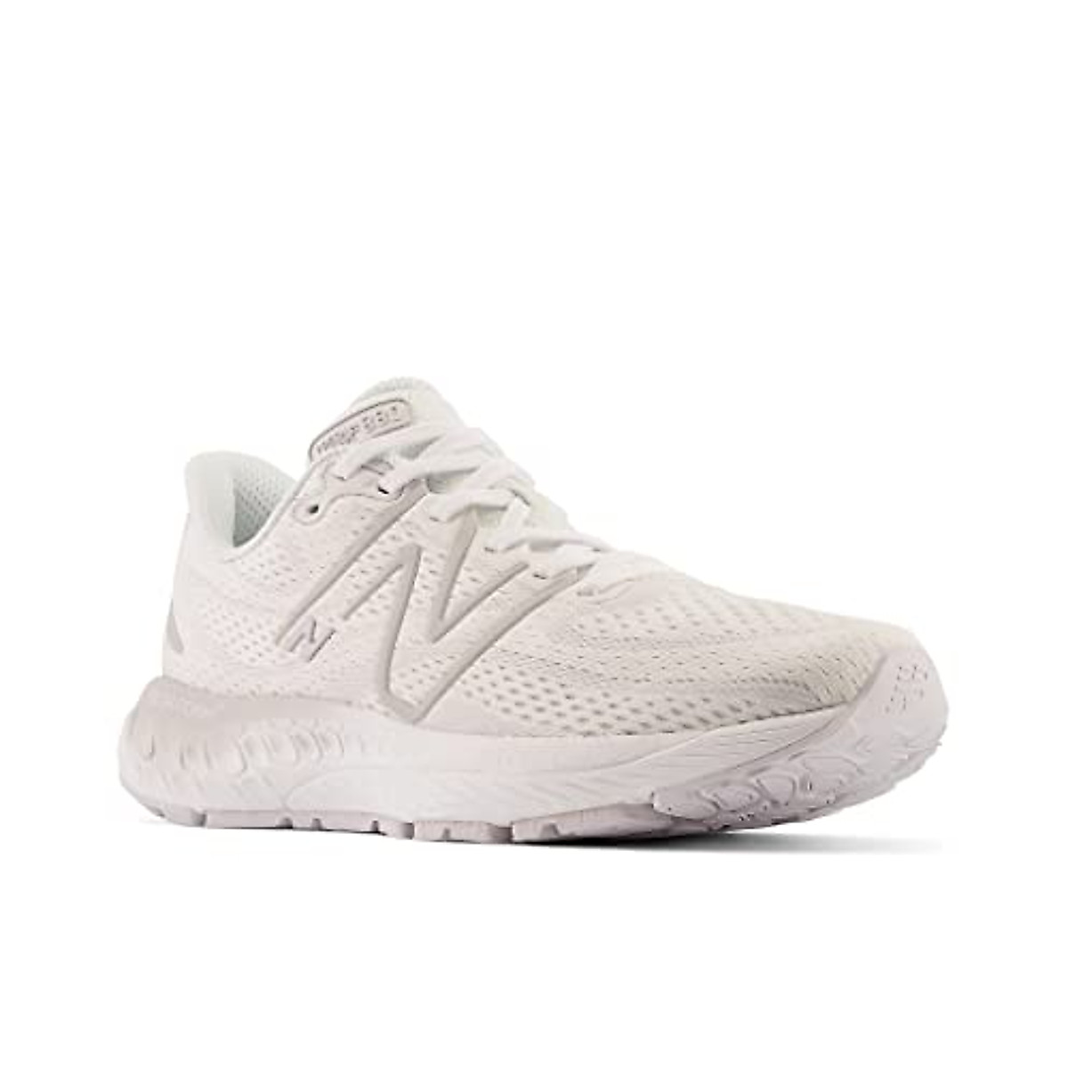 New Balance Women's Fresh Foam X 880 V13, White/Light Silver Metallic/Quartz Grey