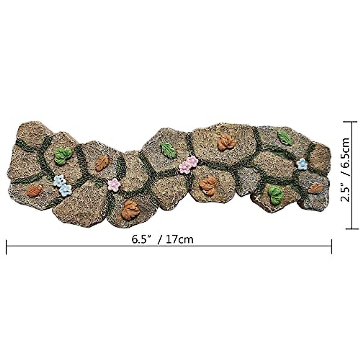 Fairy Garden Walkway Path, Miniature Pathway, Fairy Garden Accessories, Stone Path,Dollhouse Way, Micro Garden Path Road for Fairy Garden, Enchanted Garden Path