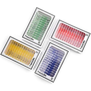Plastic Prepared Microscope Slides for Kids, Cainda 48pcs Animals Insects Plants Flowers Sample Microscope Slides with Specimens for Students Adult Biology Science Programs