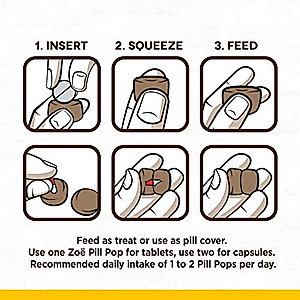 Zoë Pill Pops for Dogs, Healthy Dog Treats, All Natural Dog Treats to Hide Medication, Peanut Butter with Honey Recipe, 3.5 oz