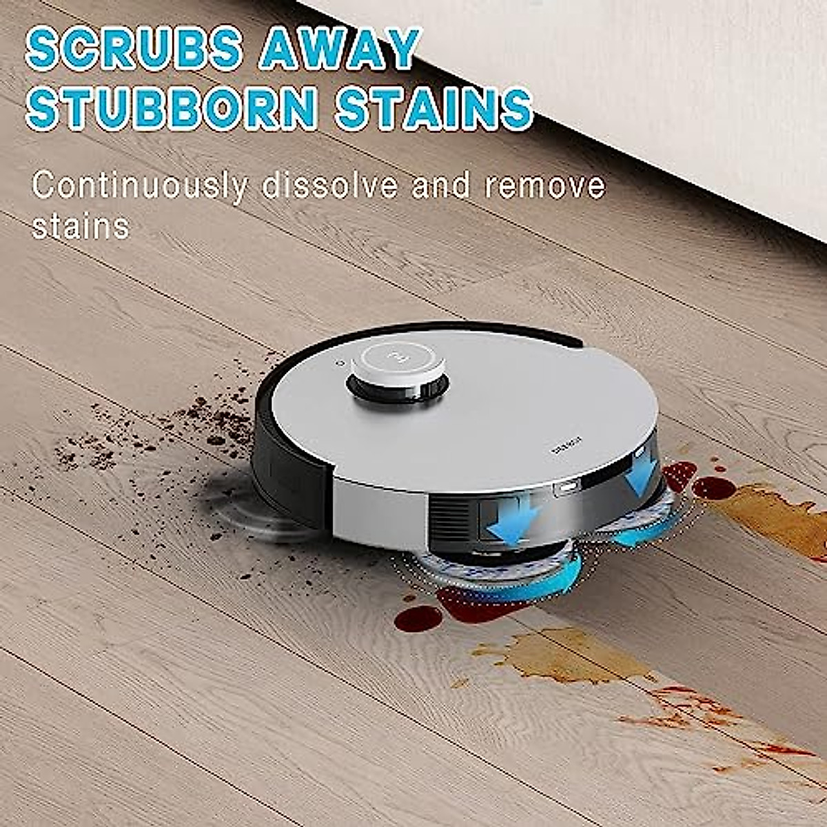 Jollsung 4 Pack Washable Mopping Pads for ECOVACS DEEBOT X1 Omni/ X1 Turbo / T10 Omni Vacuum Mop Replacement Pads Microfiber Mop Cloths