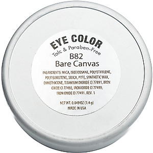 Pure Ziva Bare Canvas Beige Neutral Naked Bare Matte Pressed Powder Single Vegan Eyeshadow; Talc, Paraben & Cruelty Free