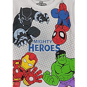 Marvel Avengers Super Hero Adventures Spider-Man Hulk Iron Man Toddler Boys 4 Pack Graphic T-Shirts 4T