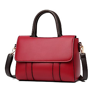 FSD.WG Small Quilted Crossbody Bag,Leather Ladies Shoulder Purses, Classic Satchel Handbag,Phone Wallet Purse for Women