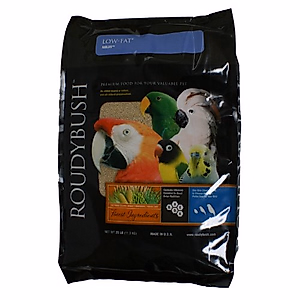 RoudyBush Low Fat, Nibbles Bird Food, 25-Pound