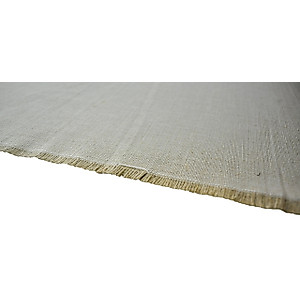 AK-Trading 60" Wide Burlap and Cotton Blend Natural Lint Free Linen Burlap Fabric for Crafts & Decoration (60" Wide x 1 Yard Long)