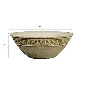 Classic Home and Garden Moroccan Bowl planters, 10", Desert