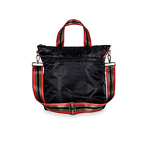 The Logan Bello by Haute Shore, Black W/Green & Red Stripe