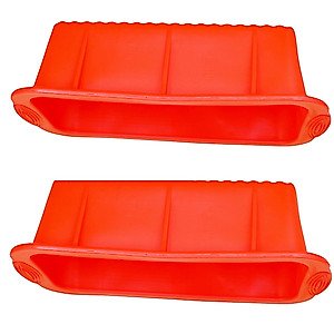 TOPOLMOLD 2 Pieces Silicone Bread Loaf Pan Cake Mold Nonstick Silicone Homemade Loaf Holiday Baking Pan for Homemade Cake, Break, Meatloaf, Quiche (8.25 x 4 inch)