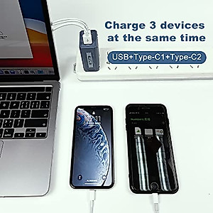EFAITHFIX 65W GaN USB C Charger - Fast Charging 3 Ports