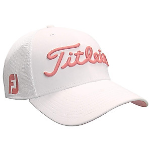 Titleist Golf Prior Generation Tour Sports Mesh Cap White Collection Island Red Small/Medium