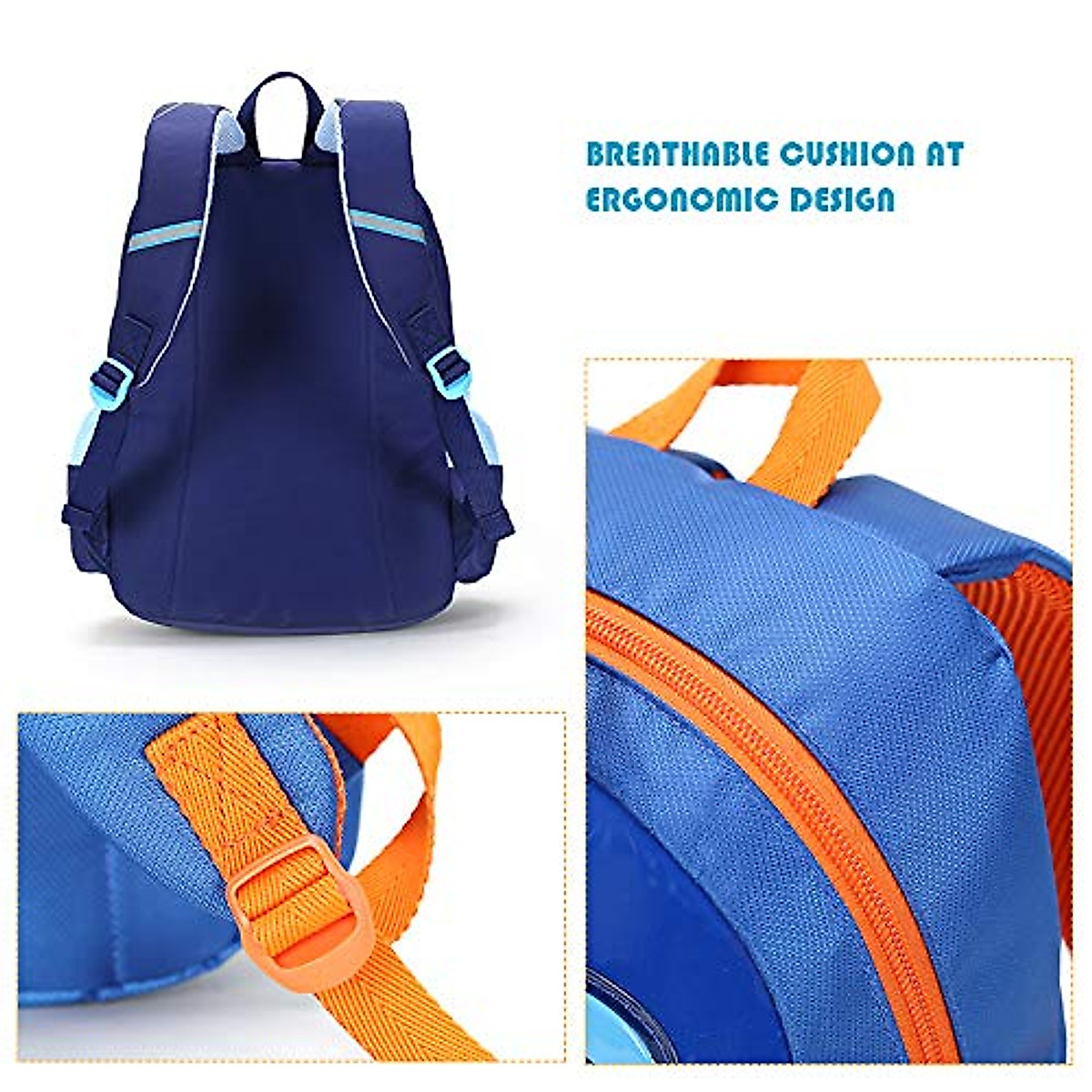 Russel Molly Personalized 3D-cartoon Bus Kids Preschool Backpack - Kindergarten Backpack for Boys, Small Bookbag for Toddlers (Ages 3-6)