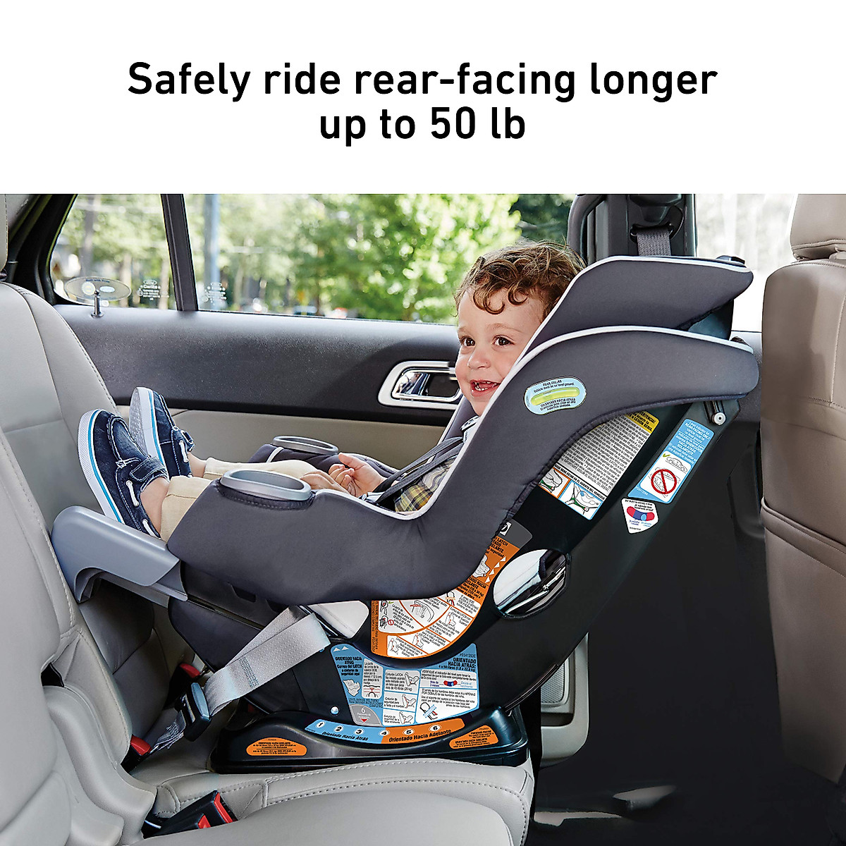 Graco Extend2Fit Convertible Car Seat, Spire