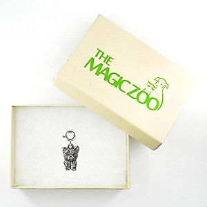 The Magic Zoo Sterling Silver Yorkie Puppy Charm for Charm Bracelet – Handcrafted in the USA – Yorkie Gifts for Women – Dog Charms for Bracelets