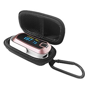 DailyU Travel Case for Mibest OLED Finger Pulse Oximeter Rose Gold(CASE ONLY)