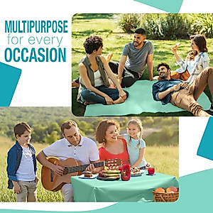 Exquisite Mint Plastic Table Cover Roll 40" X 100' Table Cloth Plastic Cover Roll - Premium Quality Banquet Rolls - Disposable Tablecloth Rolls - Table Cloth Rectangle Table Rolls