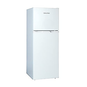Frestec 4.7 CU' Refrigerator, Mini Fridge with Freezer, Compact Refrigerator, Small Refrigerator with Freezer, Top Freezer, Adjustable Thermostat Control, Door Swing, White (FR 472 WH)