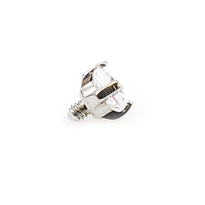 BodyJewelryOnline Clear Square Jewel Internally Threaded Dermal Top 2mm