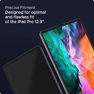 Spigen Tempered Glass Screen Protector [GlasTR EZ FIT] designed for iPad Pro 12.9 inch M2 (2022) / iPad Pro 12.9 inch (2021/2020/2018)