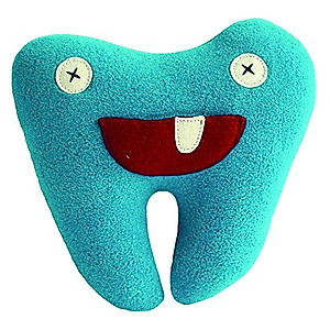 Cate & Levi - Handmade Tooth Fairy Pillow - Made in Canada - Eco-Friendly Locally Sourced Polar Fleece (Blue)