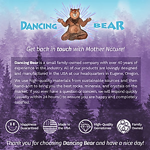 DANCING BEAR Deluxe Healing Crystals (35 Pc Set) Altar & Meditation Kit, Chakra Balance Stones, Abalone Shell & Sage, Smudge Feather, Real Turquoise, Spirit Animal, Bell, Prayer Flag, Made in USA