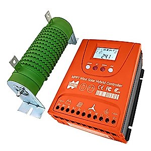 Mars Rock 3000W 12V 24V 48V 0~1500W Wind 0~1500W Solar MPPT Wind Solar Hybrid Controller Pioneer Version Charge Lithium & Lead Acid Gel Battery (12V/24V Auto)