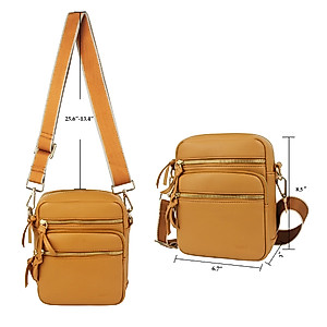 TITILT Small Crossbody Bags for Women, Ladies Cell Phone Purses Shoulder Bag with Adjustable Strap (Tan Color)