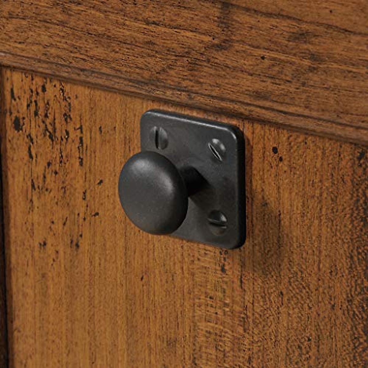 Sauder Carson Forge Computer Desk, Washington Cherry finish