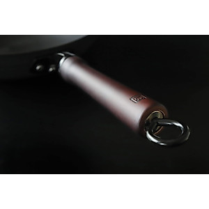 JIA Carbon Steel Companion Wok with Lid - 32CM, Black