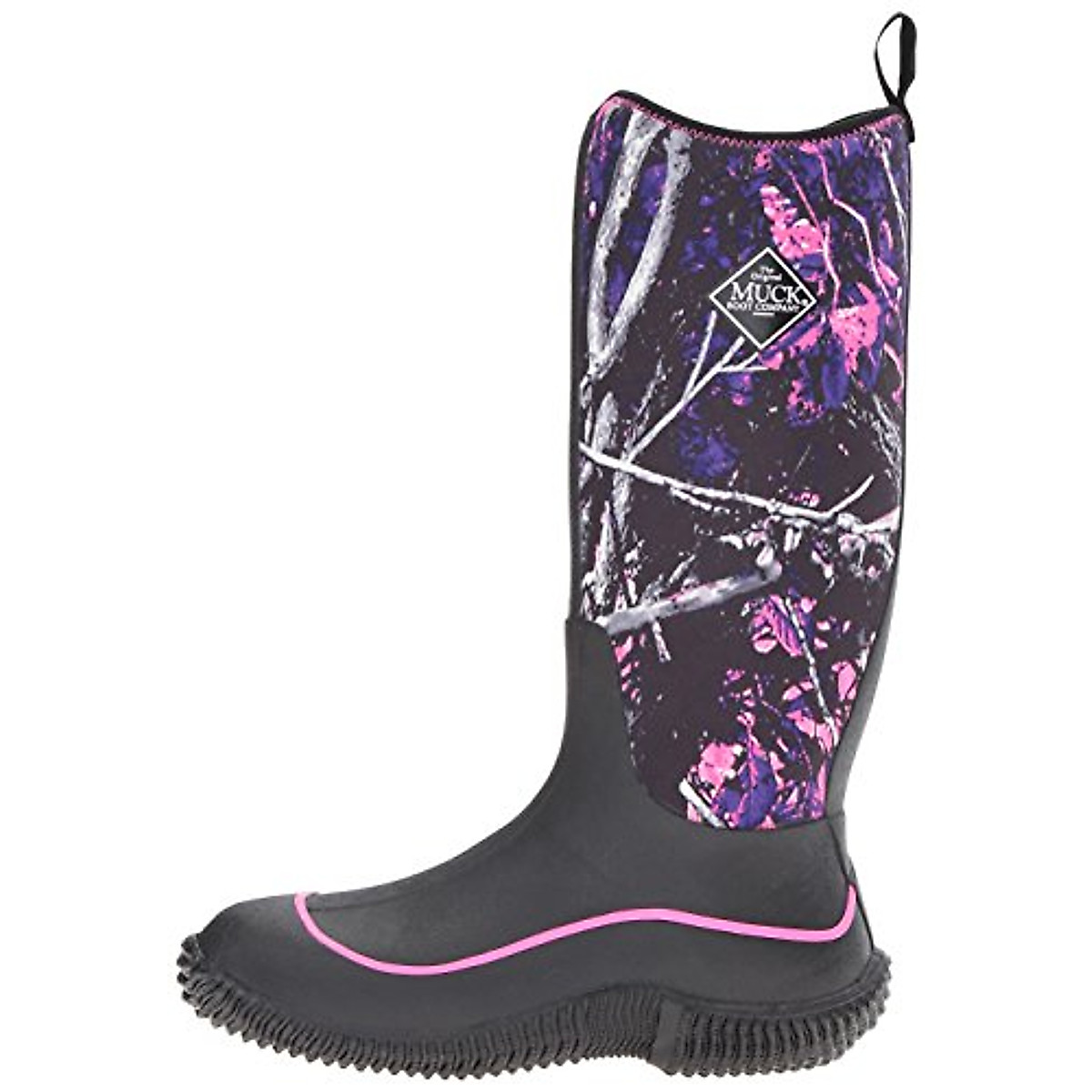 Muck Boots Hale Multi-Season Women's Rubber Boot, Black/Muddy Girl Camo, 7 M US