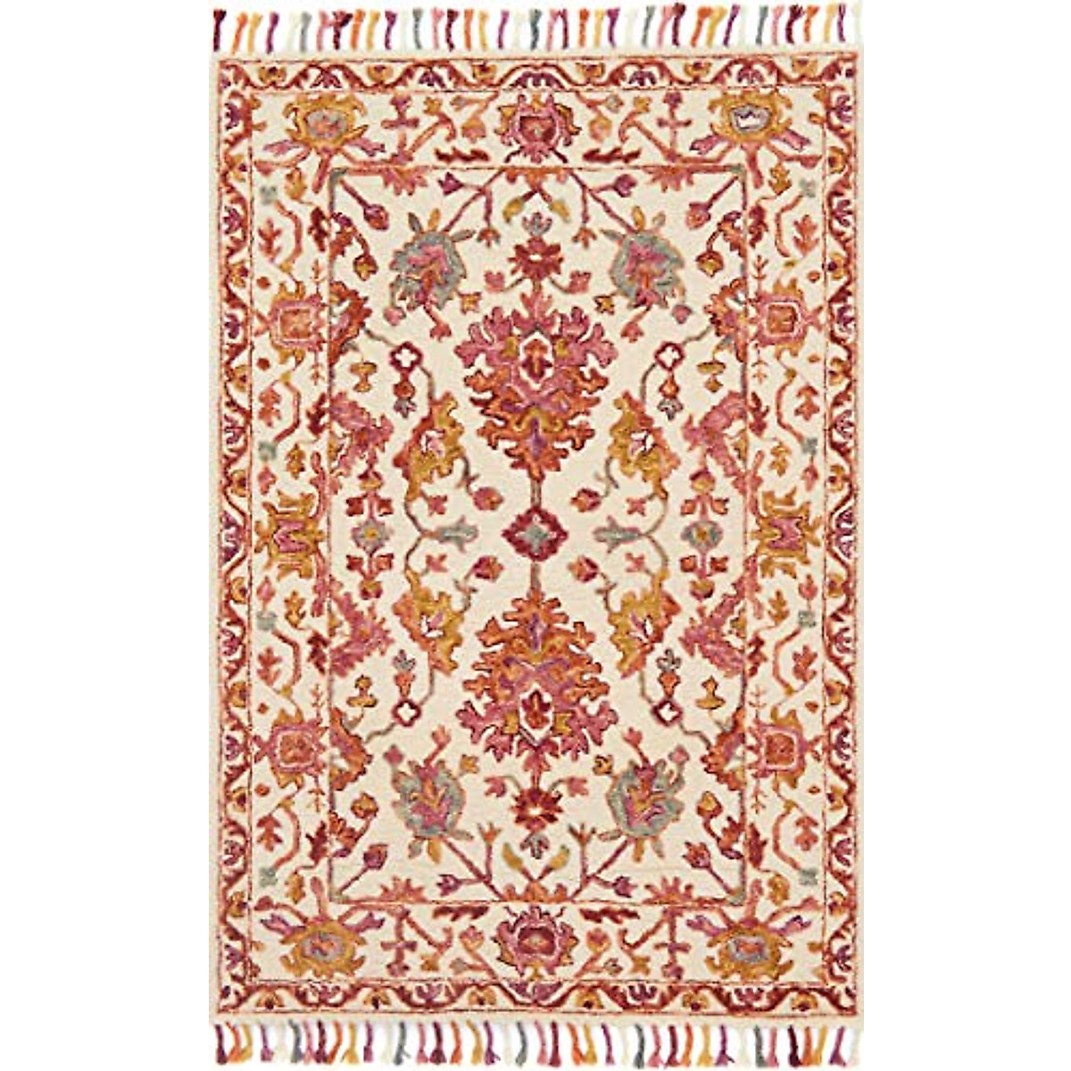 Loloi Rugs, Zharah Collection - Berry Area Rug, 5' x 7'6"