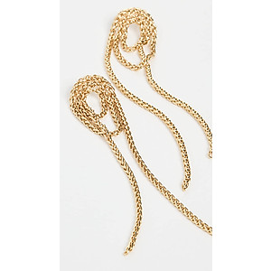 SHASHI Women's Vroom Chain Earrings, Gold, One Size