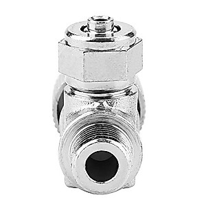 Needle Valve for Aquarium System CO2 Regulator Bubble Counter Fish Tanks Accessory (01# Single Head Micro-metering Valve for Gauge)