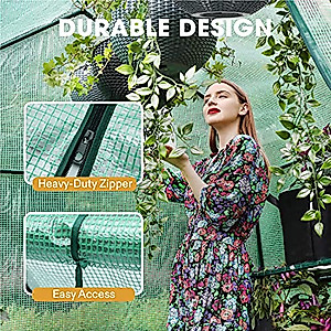 VIVOSUN 57 x 29 x 77-Inch Mini Walk-in Green House with Windows and Anchors, Plant Garden Hot House
