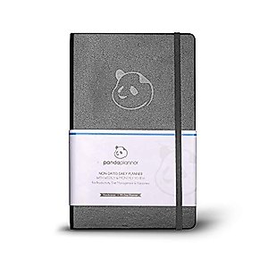 Black Daily Planner 2023 by Panda Planner - Organizer Planner for Goals, Gratitude & Focus - Weekly & Monthly Agenda Sections - Undated 90 Day Planner