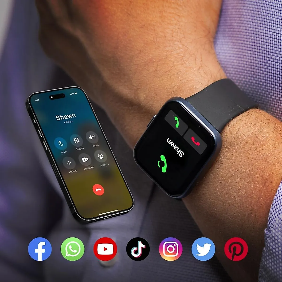 Spade & Co Health Smartwatch 3 - Health, Fitness & Activity Tracker with 10+ Day Battery Life, Alexa Built-in, Bluetooth Call, Sleep Monitor, Waterproof for iPhone & Android, Men & Women