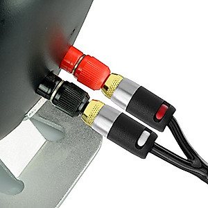 Mediabridge™ 16AWG Ultra Series Speaker Cable with Dual Gold Plated Banana Tips (6 Feet) - CL2 Rated - High Strand Count Copper (OFC) Construction - Black [New & Improved Version] (Part# SWT-06B)