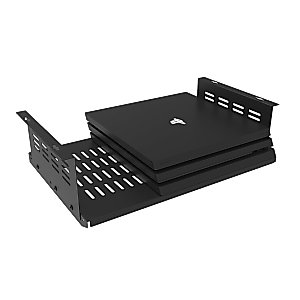 JINGCHENGMEI Under Desk Computer Mount for Small Form Factor SFF Computers and PCs, Product Using Space 17.3" x H 4" x D 12", Compatible with Playstation 4, PS4 Slim, PS4 Pro for Under Desk Gaming