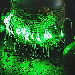 yongzhenlite 4 Pack Battery Operated Fairy Lights with Timer, Led Mini Lights for Christmas and Halloween Lighting Decoration, 6 Hours ON/18 Hours Off,30 Count LEDs,10 Feet (Green)