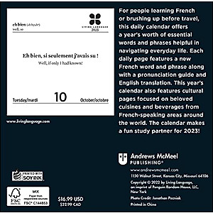Living Language: French 2023 Day-to-Day Calendar: Daily Phrase & Culture