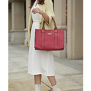 MKF Collection Tote Bag for Women, Vegan Leather Top-Handle Crossover Wristlet wallet & Satchel Handbag Purse