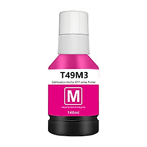 T49M 4×140ML Sublimation Ink for Epson SureColor F570 F170 Printer (T49M1 Black, T49M2 Cyan, T49M3 Magenta, T49M4 Yellow, 4 Pack)