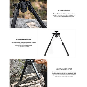 Magpul Rifle Bipod Gun Rest for Hunting and Shooting, Sling Stud QD, Flat Dark Earth