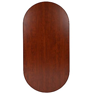 Flash Furniture Jones 6 Foot (72 inch) Oval Conference Table in Cherry
