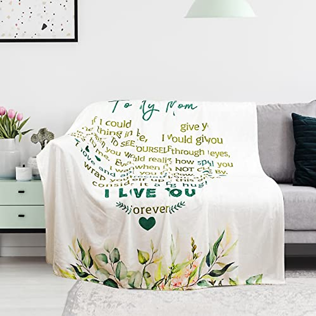 Fluffy Time Gift for Mom Birthday Gifts from Daughter Son Unique Mothers Day Birthday Christmas Blanket Gifts Ideas for Mom I Love You Mom Gifts to My Mom Presents for Mother Mom