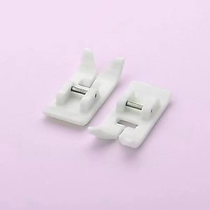 TISEKER Non-Stick Zigzag Teflon Presser Foot - Fits for All Low Shank Snap-On Singer, Brother, Babylock, Euro-Pro, Janome, Kenmore, White, Juki, New Home Simplicity, Elna, Etc Sewing Machines