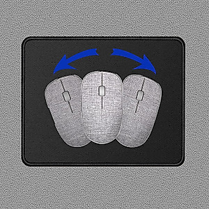 Pupbbi Mouse pad 3 PCS of Black Standard Mouse Pads, Mouse pad with Stitched Edges，Rubber Anti Slip Base Mousepad，Mouse Pads for Office and Games, Washable，Square,10.3inch x 8.3inch x 0.12inch