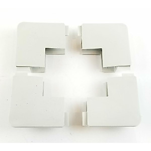 Enclosed Cargo Trailer Door Corners - Gray - 4 Pack