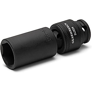 GEARWRENCH 10 Piece 3/8 Inch Drive 6 Pt. Deep Universal Impact Socket Set, Metric - 84924N