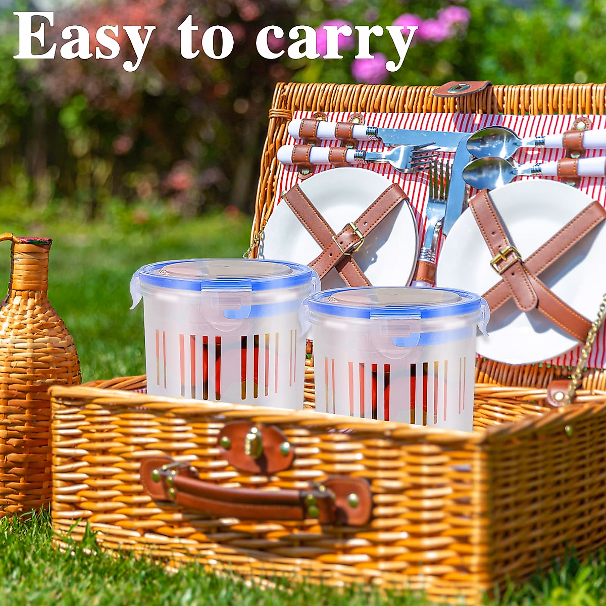 2 Pcs Pickle Jar with Strainer,45 oz Large Pickle Jar Container Leak Proof and Lock It Lid,Jalapeno Container Pickled Food Container for Olive Gherkin Dill Sliced Pickles